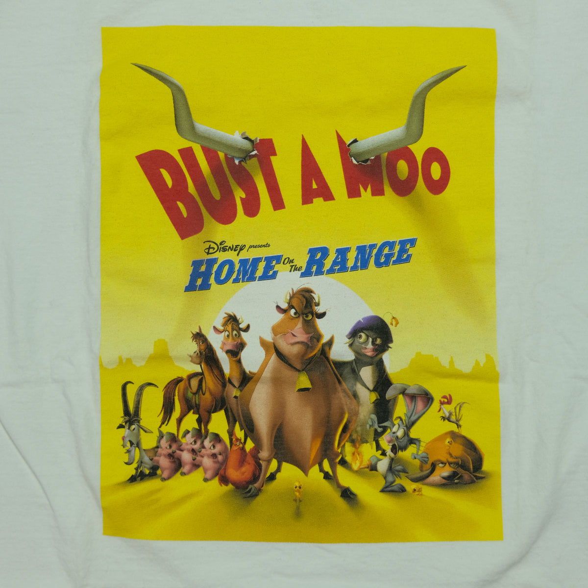Vintage 2004 Disney Home on the Range Bust a Moo Film Promo Tee | Reset ...