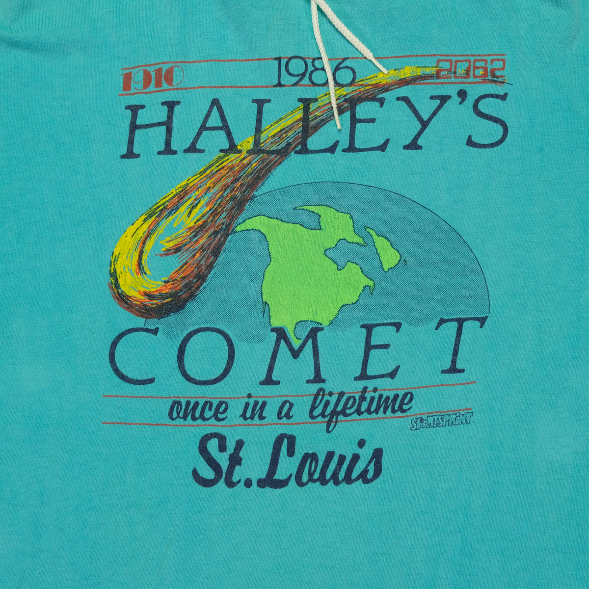 Vintage 1986 Halley's Comet Once in a Lifetime St. Louis Lightweight ...